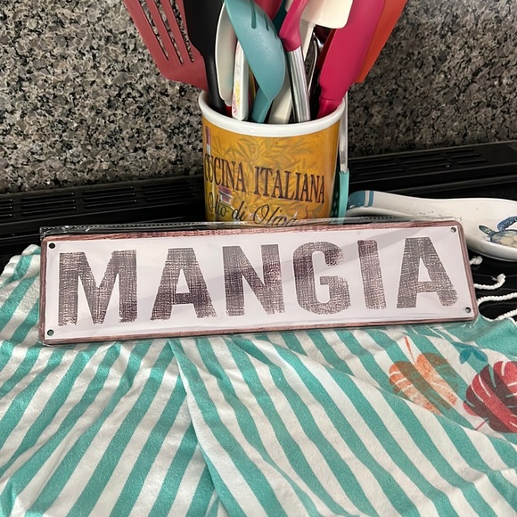 Accents | Italian Kitchen Sign Mangia | Poshmark